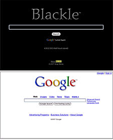 lengua y literatura 2º bto: Blackle Vs. Google