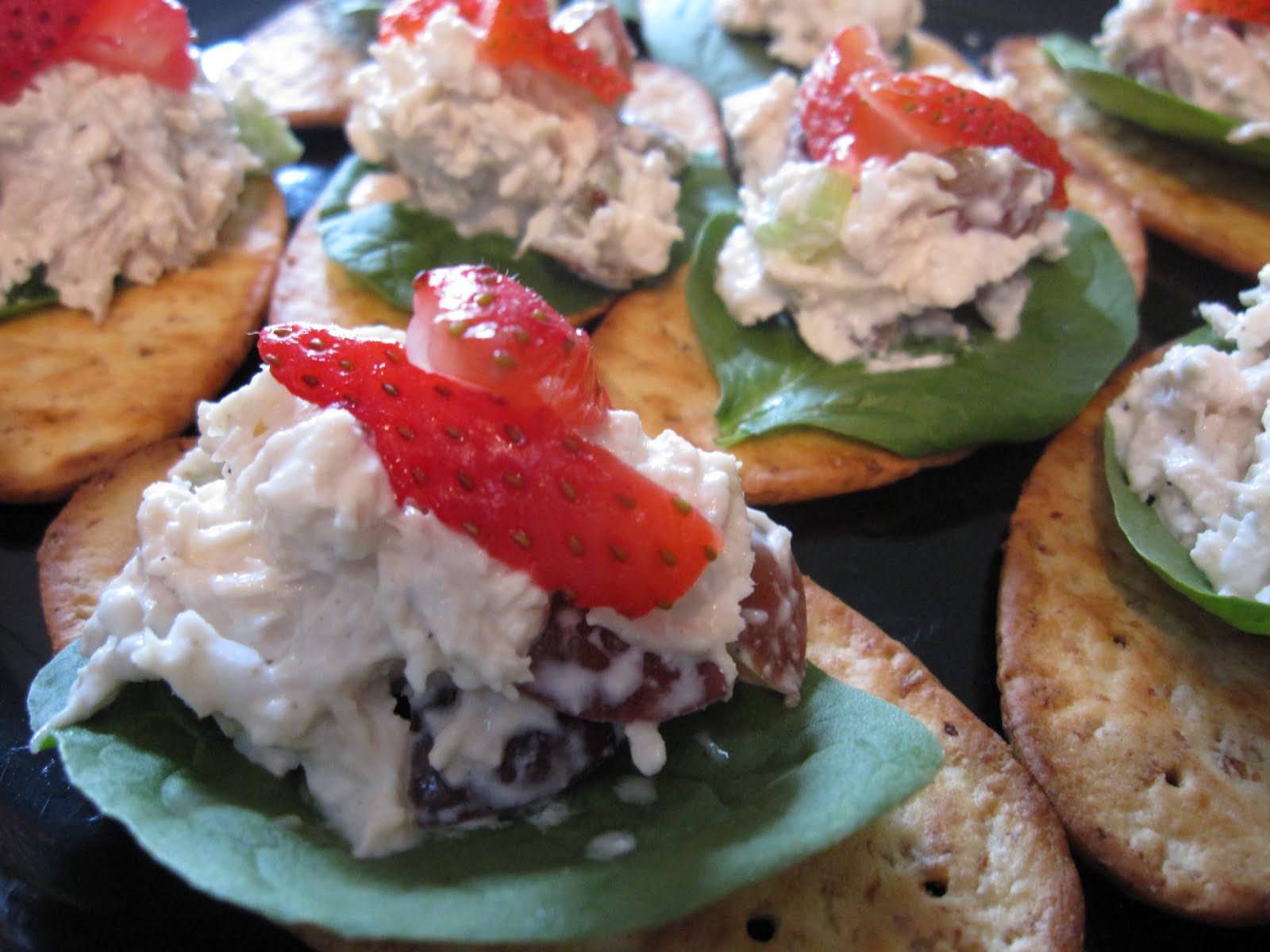 Everyday Moments: Strawberry-Chicken Salad Appetizers and Mrs. Terry's ...