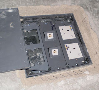 Electrical Installation Wiring Pictures: Underfloor trunking pictures