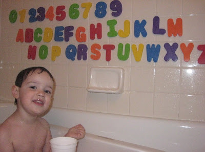 Being David: Bath Time or ABC's