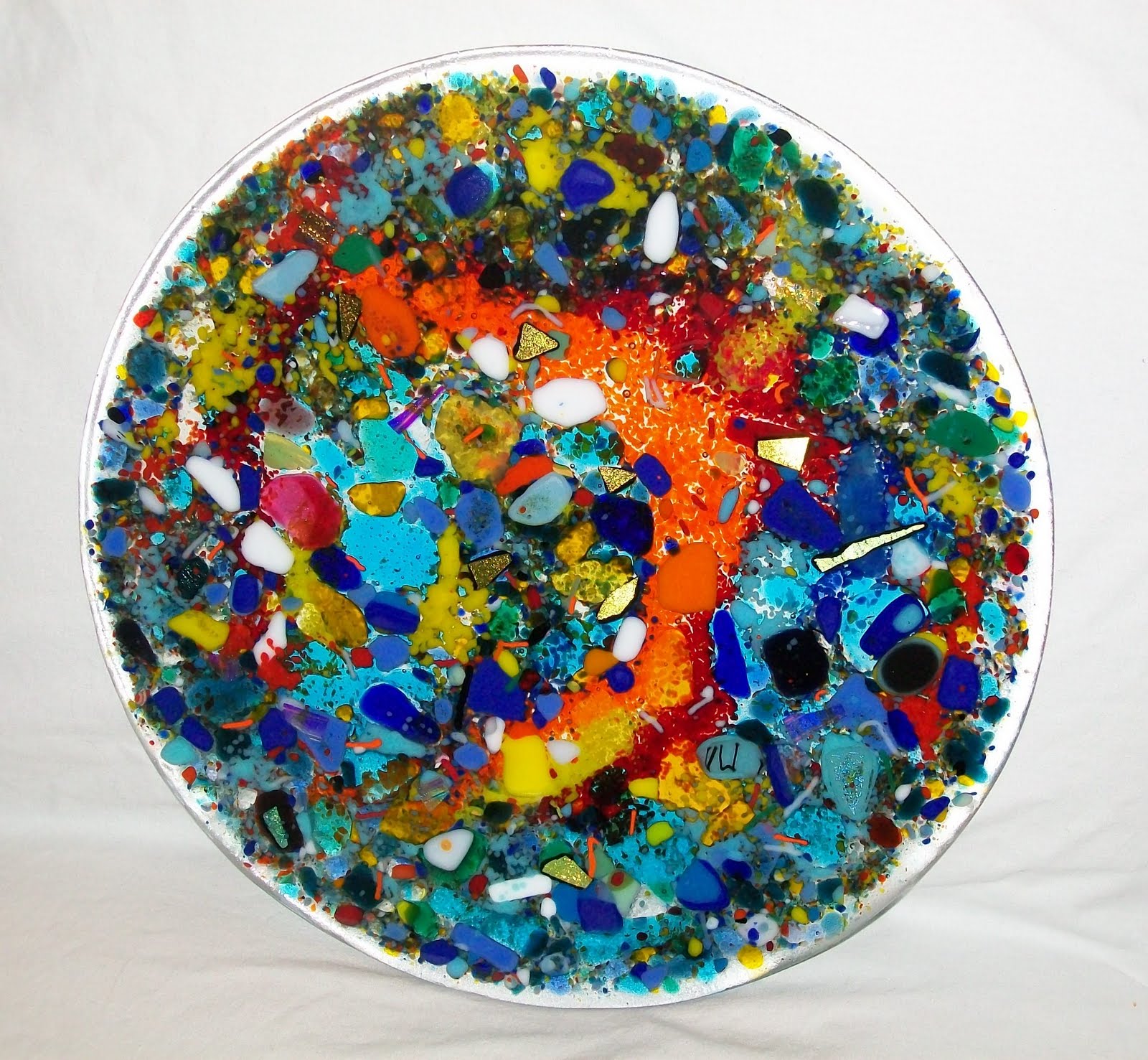 Omega Glass Fused Glass Art Thats Ridiculously Cool My Starry Night Fused Glass Plate