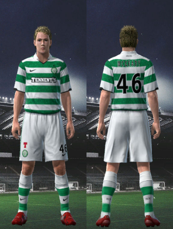 Tudo pra PES 2011: Celtic 10/11 Home Kit by mstar