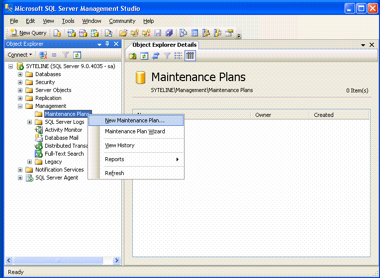 Montree (KMx10): How to create the schedule backup sql server 2005 ,2008