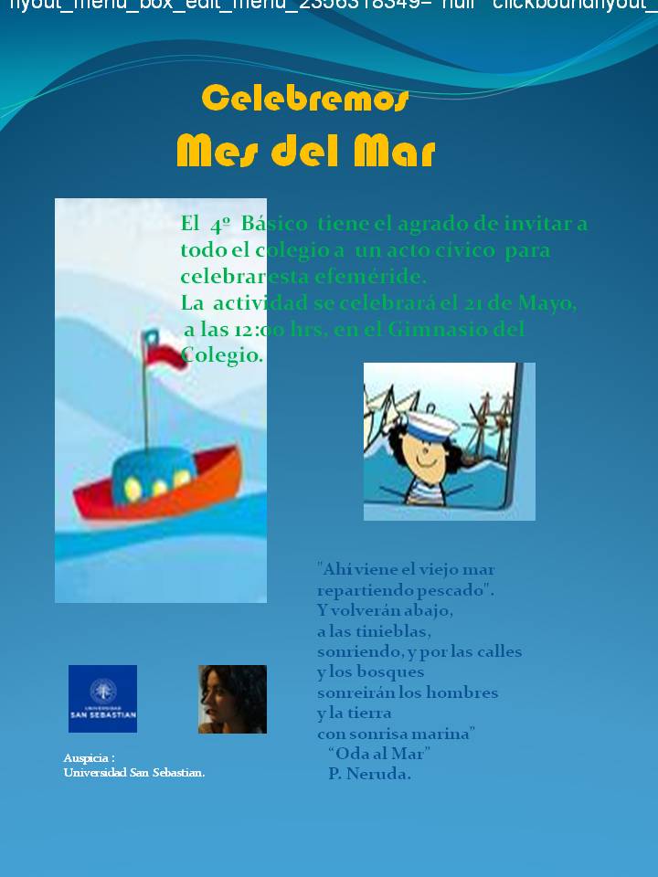 .: Afiche Mes del Mar.