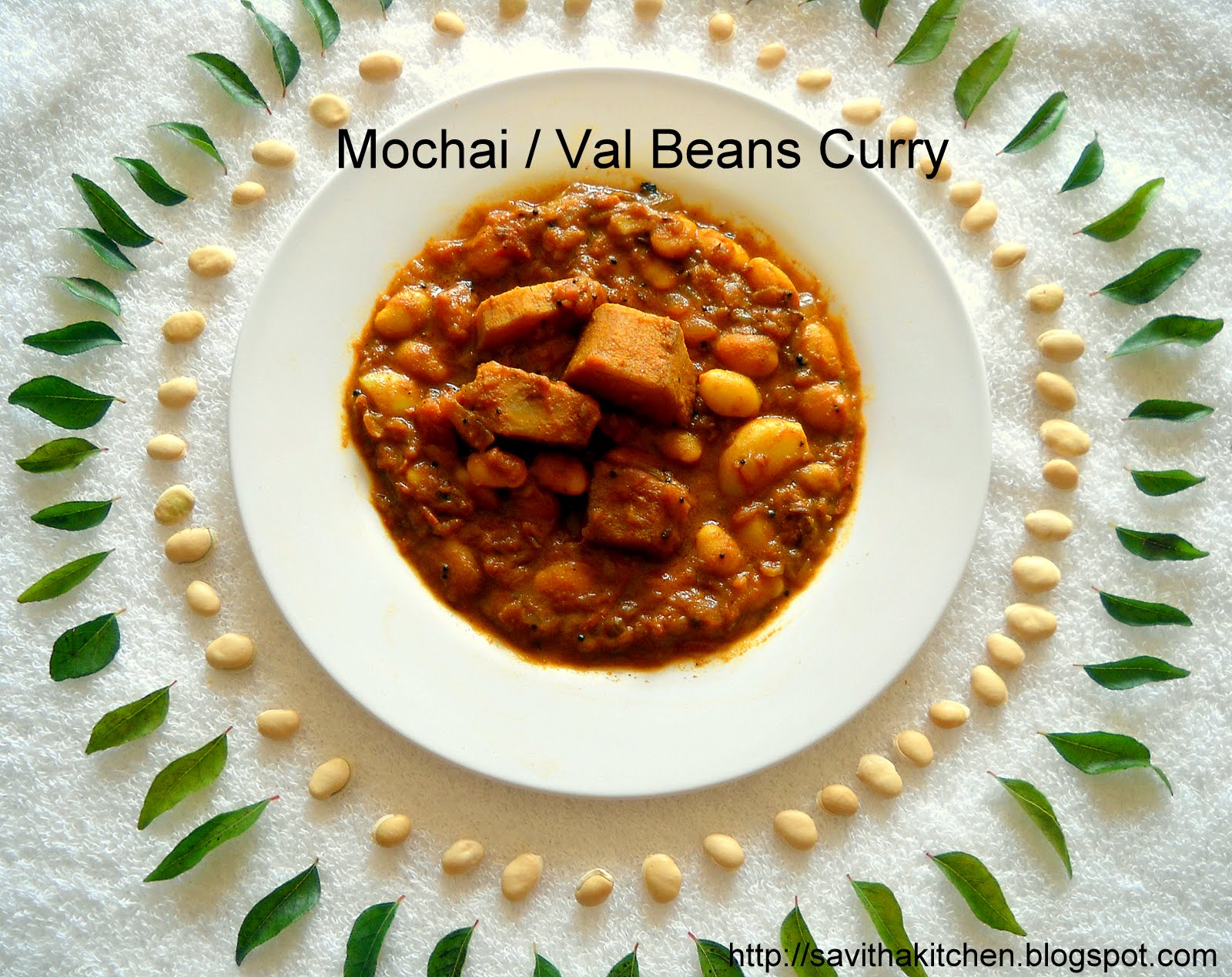 Savitha's Kitchen: Mochai kuzhambu / Val Beans Curry and my son's Project