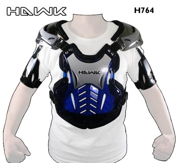 Dirt Bike Center: Hawk Blue Motocross Chest Protector