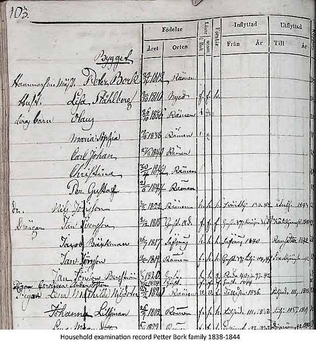 Elg family: Learning from Swedish parish records: The lives of Gustaf ...