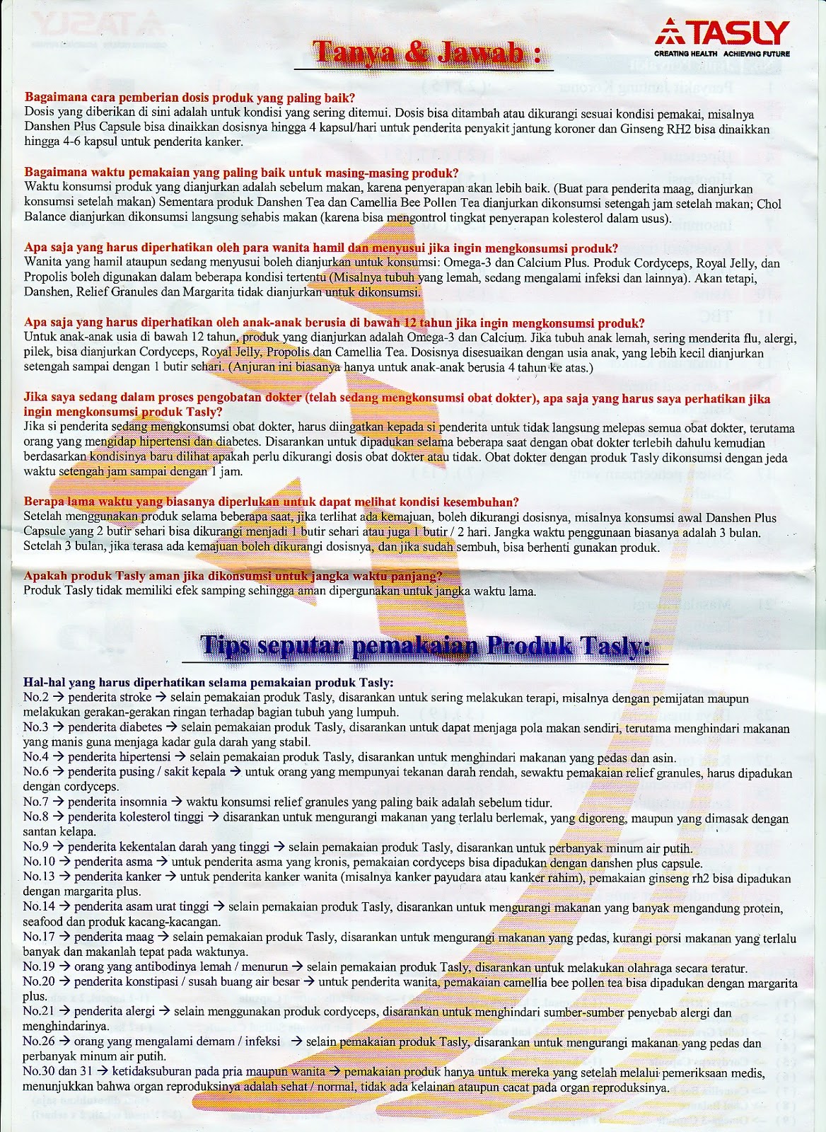 danshen| danshen plus| danshen tea |tasly: Produk