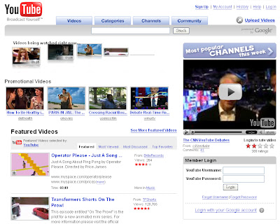YouTube Tests New Interface