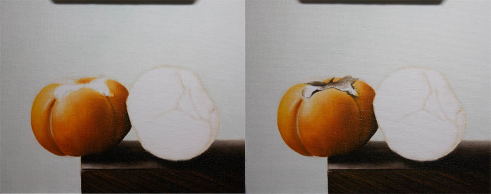 Drawings & Paintings by Jonathan Aller: "Fuyu Persimmons"