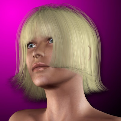 Qraffx 3D Poser Hair, Props & Freebies: Free Poser Hair for V4