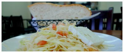 Order a portion of qebaba ($6 half portion, below) and receive a nice ...