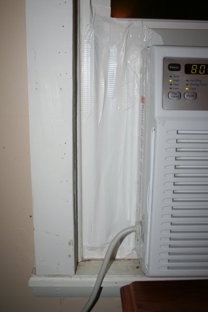 Making Do with the Not So New: Duct Tape your Window AC's Accordian ...