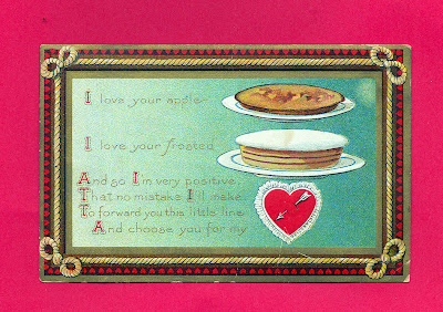 Tracy's Toys (and Some Other Stuff): Antique Valentine Rebus Postcard