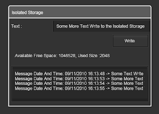Asim Sajjad: Reading And Writing Isolated Storage In Silverlight