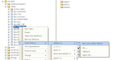 Me & My Little Techie.......: Generate DDL of a Table Using SQL Server ...
