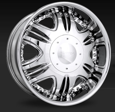 A2I: 24" Chrome Wheels Excursion F250 F350 Strada Villa 8x170