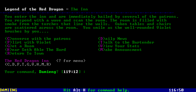 Unknown Hole in the Sky: LORD - Legend of the Red Dragon (BBS Door Game)