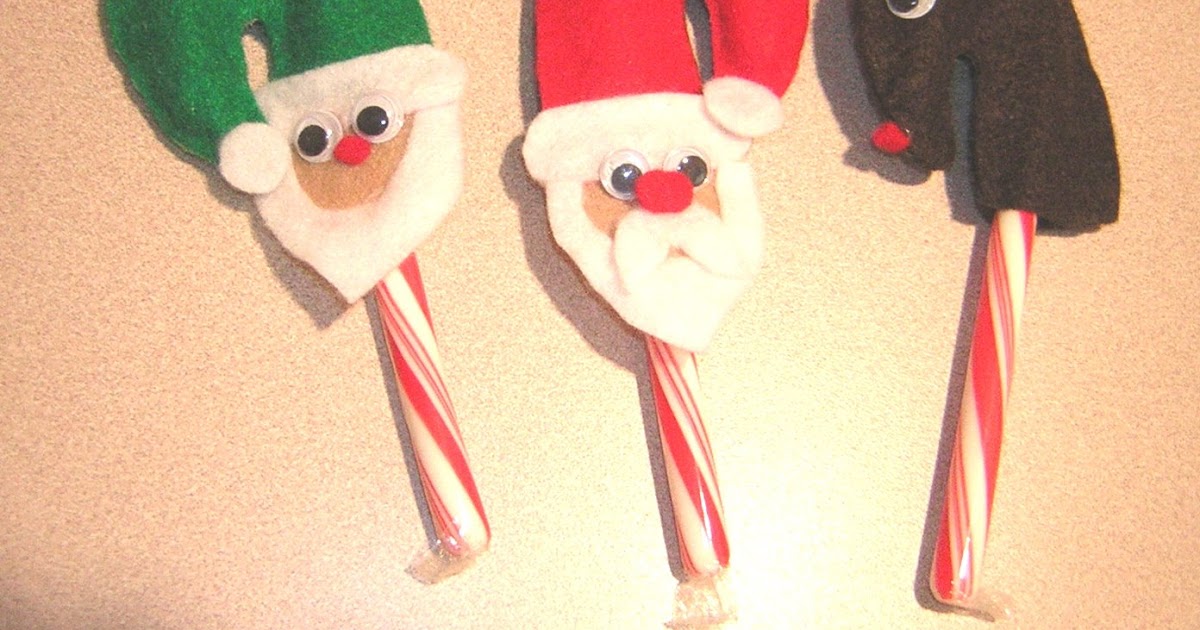 This Little Project: Candy Cane Toppers and Finger Puppets