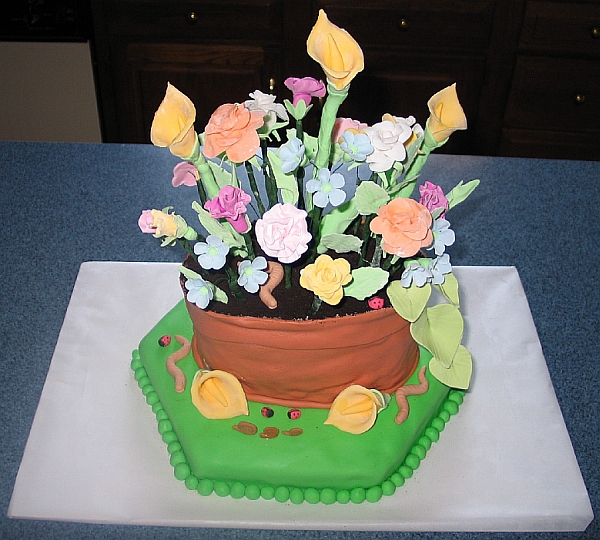 Fresh and Creative Ideas for Your Cakes: Flower Pot Cake
