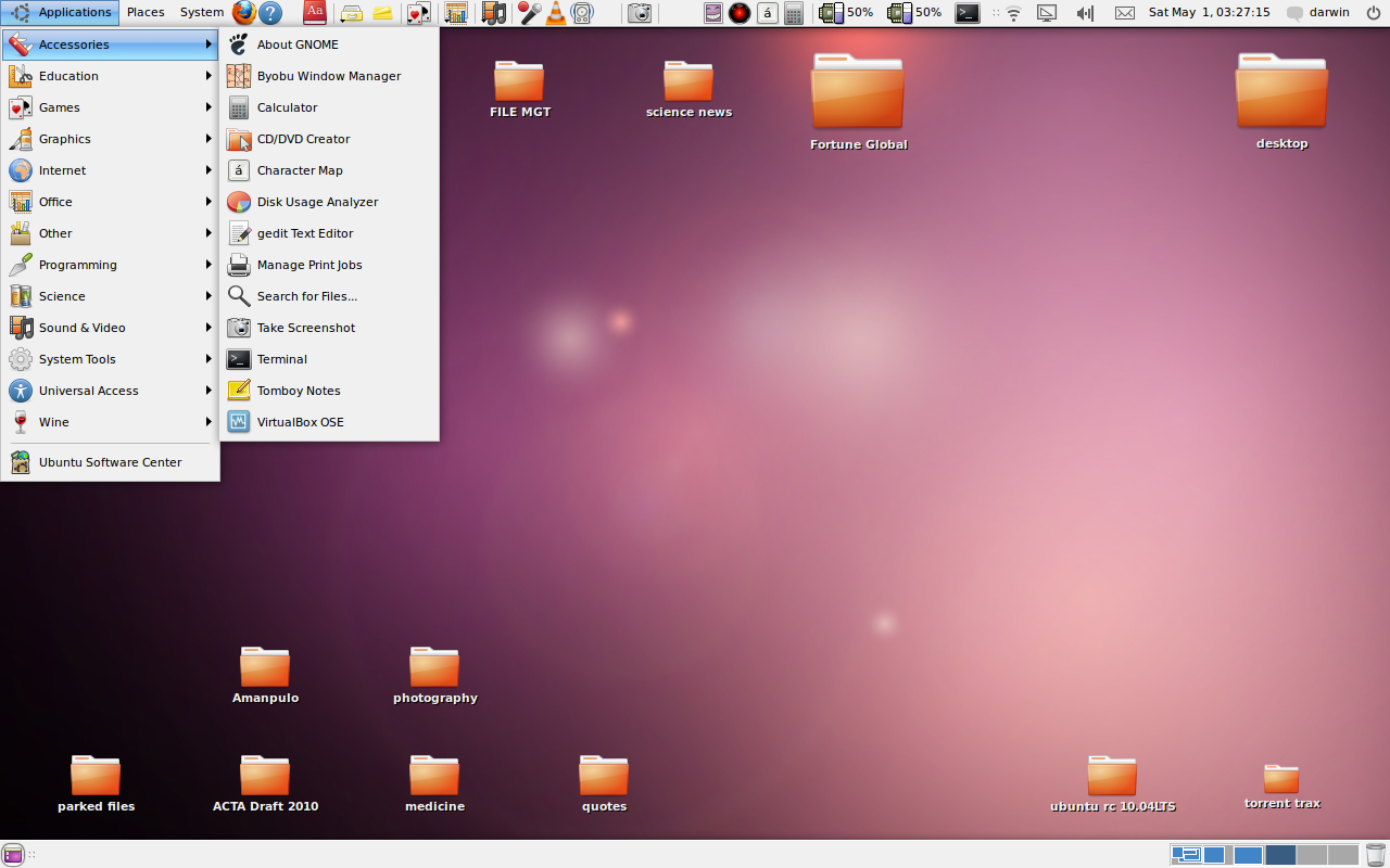 FREE OS: Screenshots 1: Ubuntu 10.04 (Lucid Lynx) LTS - Final Release