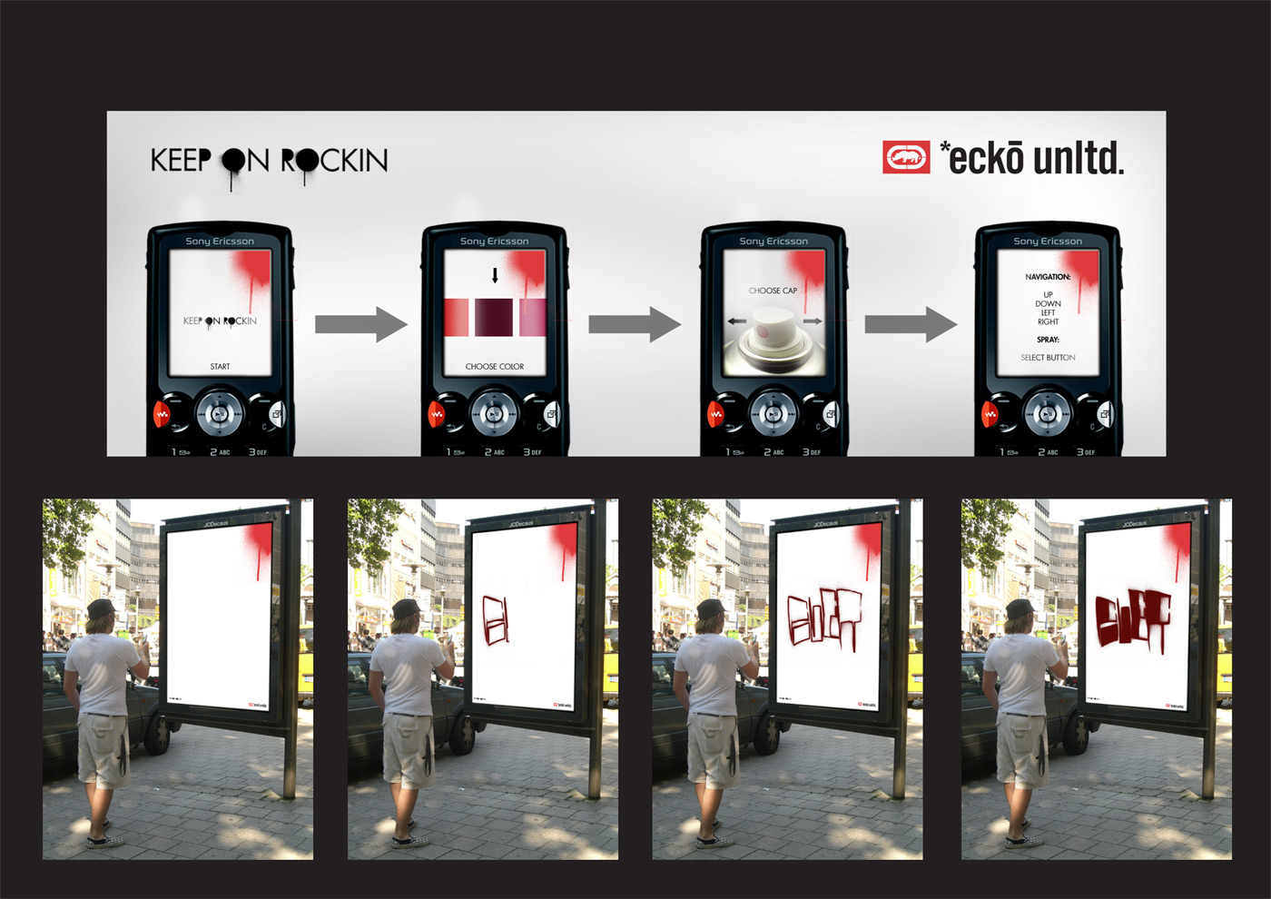 EL ESCAPARATE DEL MEDIO INTERACTIVO: PUBLICIDAD INTERACTIVA CON GRAFFITIS