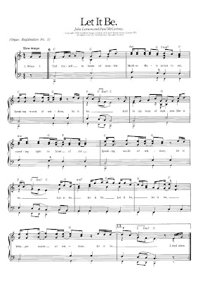 Sheet Music: Let It Be