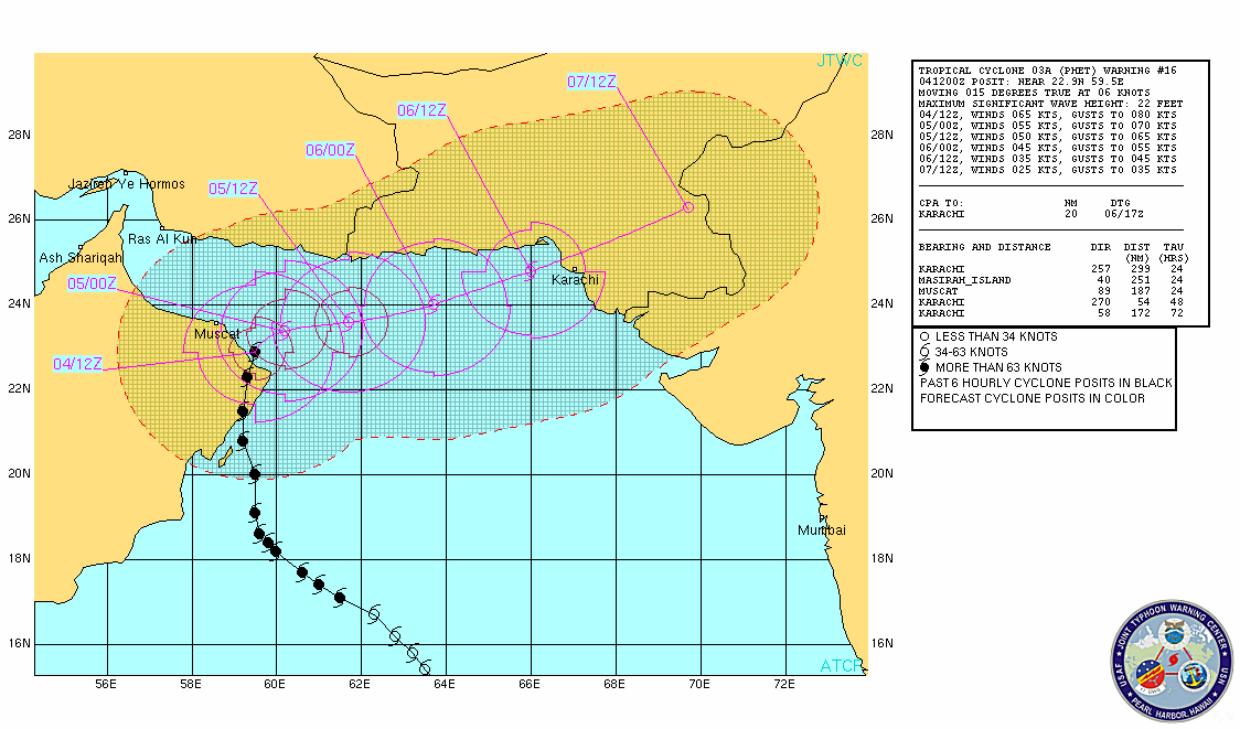 Muscat Confidential: Cyclone Phet departs Oman, finally. Headed solidly ...