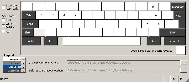 Technical Notes: Windows custom keyboard layouts, Englsih-German ...