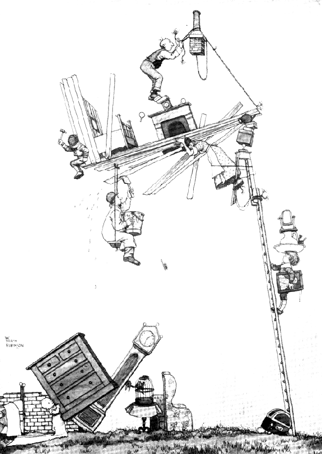 boiteaoutils: # William Heath Robinson's mechanical apparatuses