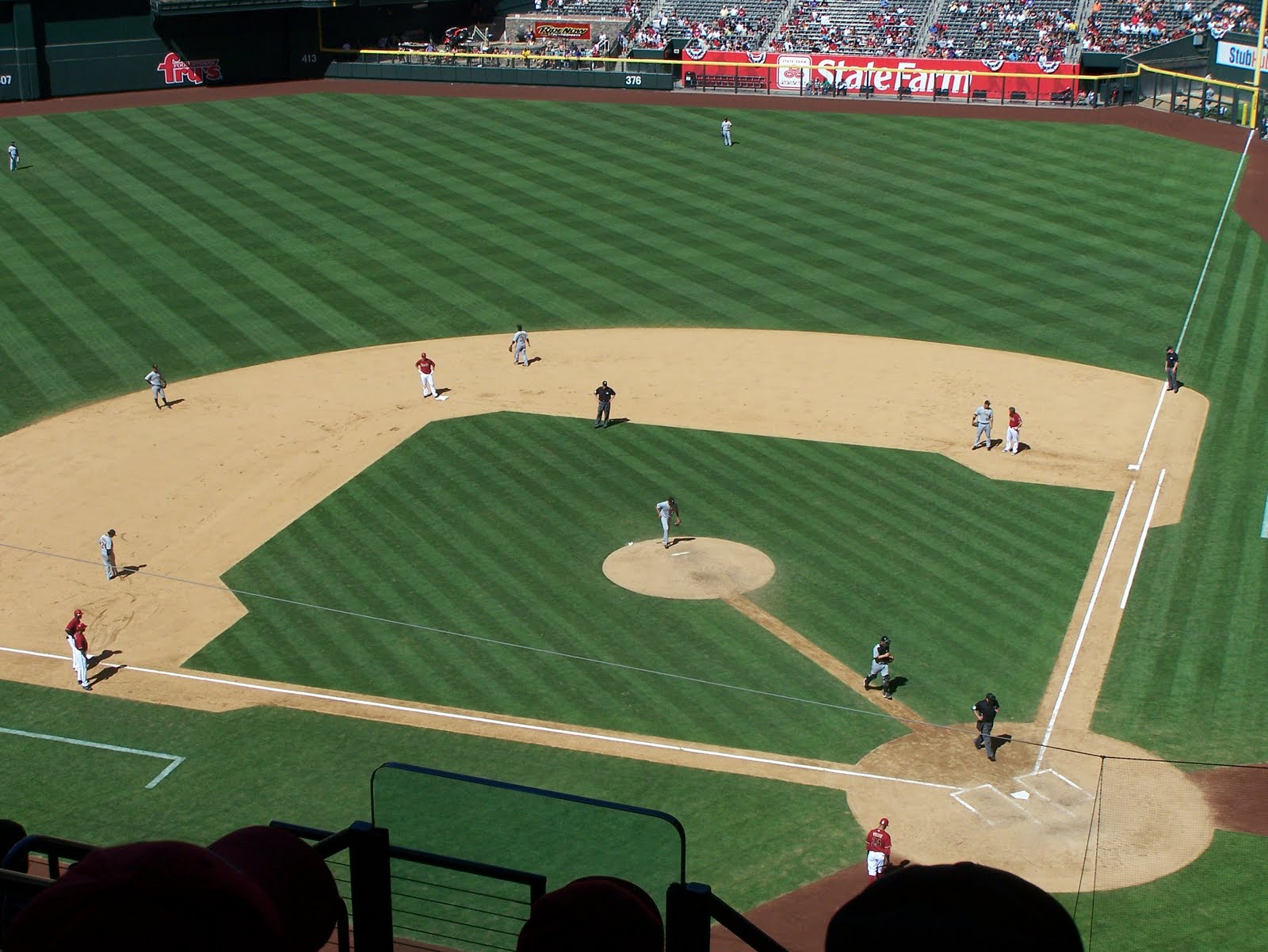 Tournée de l'Amérique du nord: Equipe de baseball DiamondBacks.