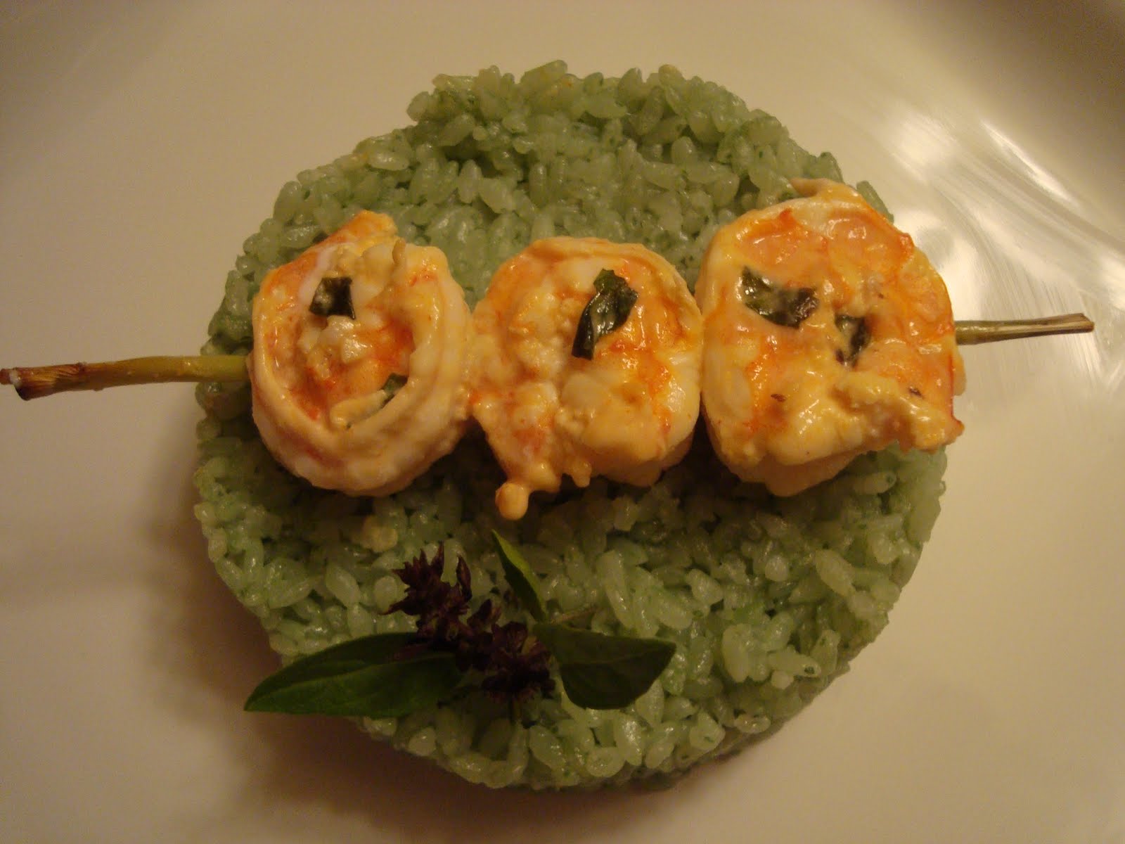 A Couple in the Kitchen: Lemongrass Shrimp and Bamboo Rice