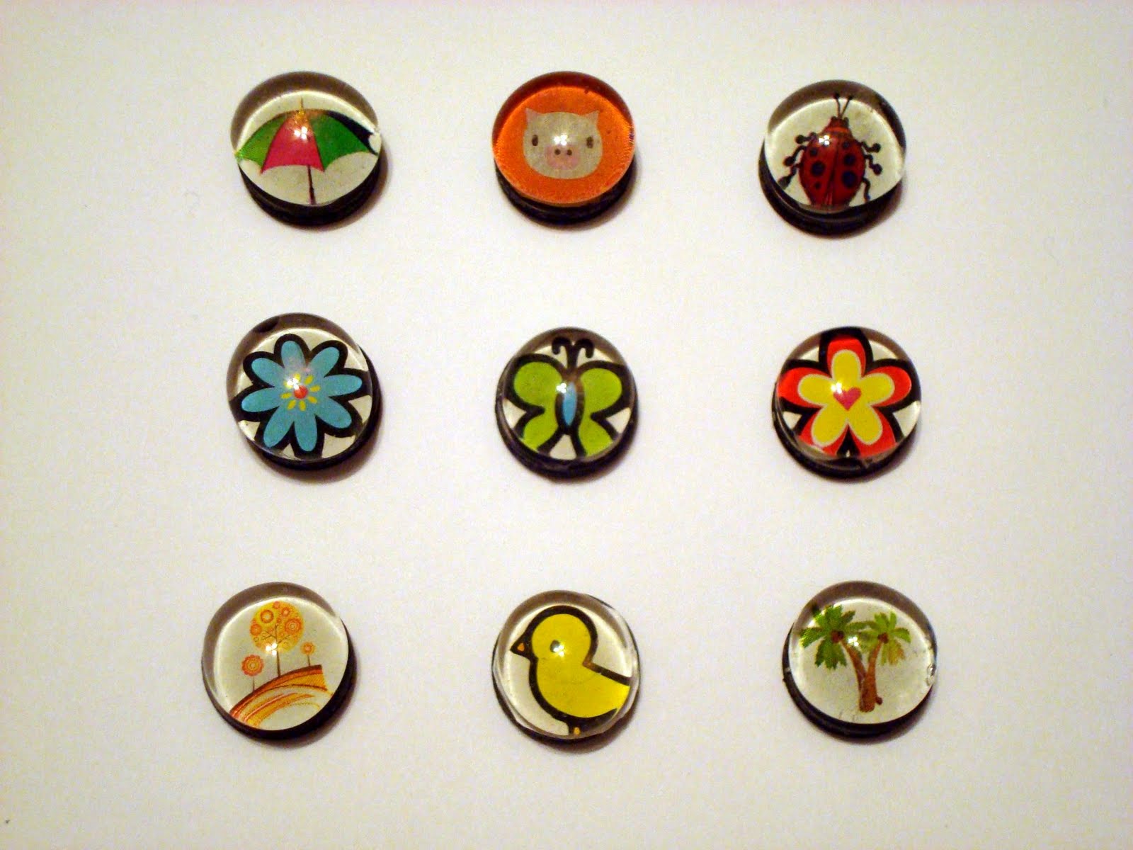 Whim Wham Craft Blog: How to Make Glass Gem Marble Magnets