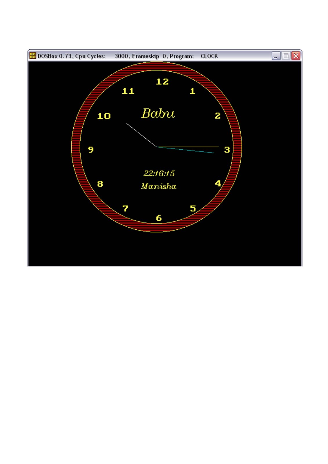 Codes Animated Analog Clock