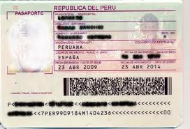 Travel with passport collection culture of the world: Peruvian passport