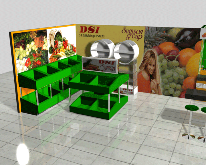 Supermarket stall design | CREAT2GRAPHIC