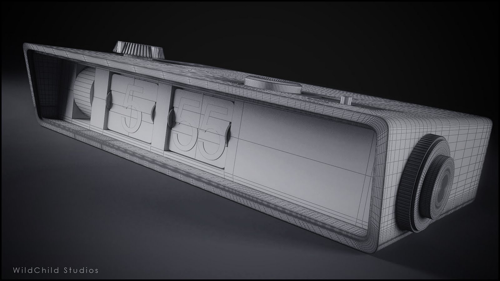 WildChild Studios: Retro Flip Clock 3D Model