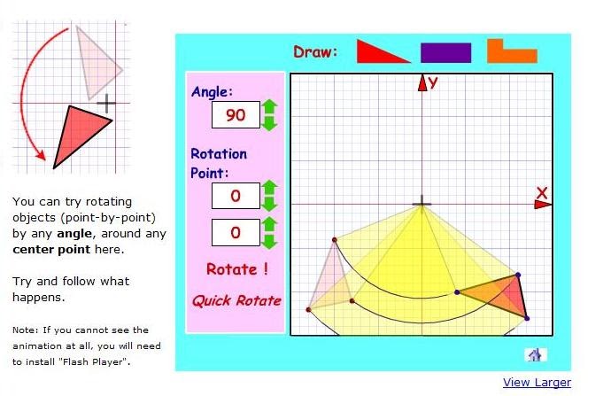 Living and Learning: Maths: Geometry - Rotation