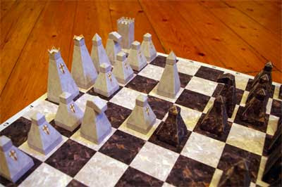 Peacefully Folding Blog: Free paper chess board and pieces template