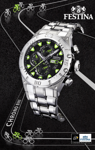 montre festina homme verte