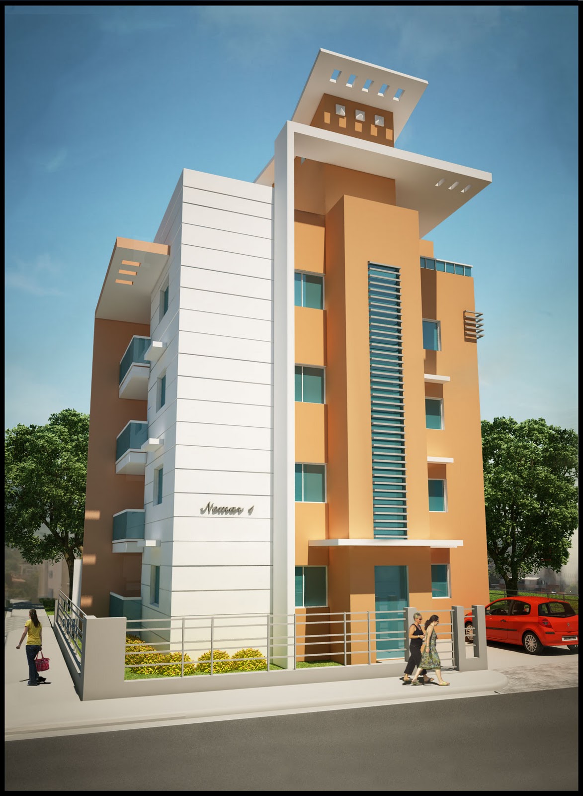 3descala: Proyecto edificio apartamental Normar