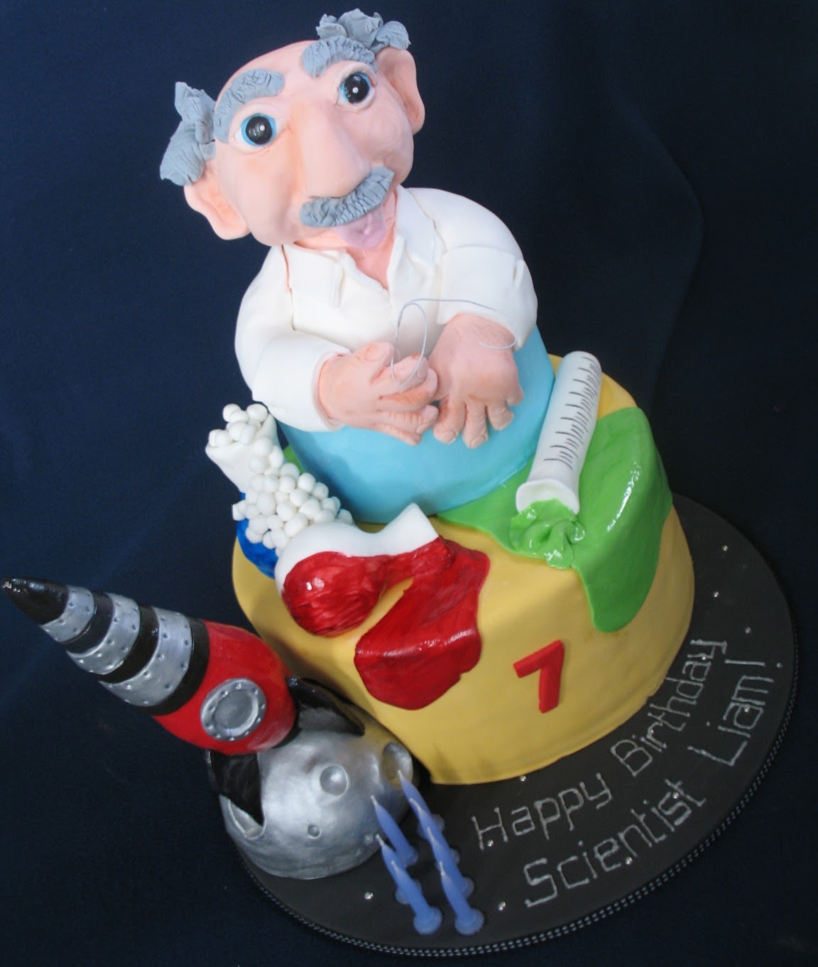 Blissfully Sweet: Mad Science Birthday Cake