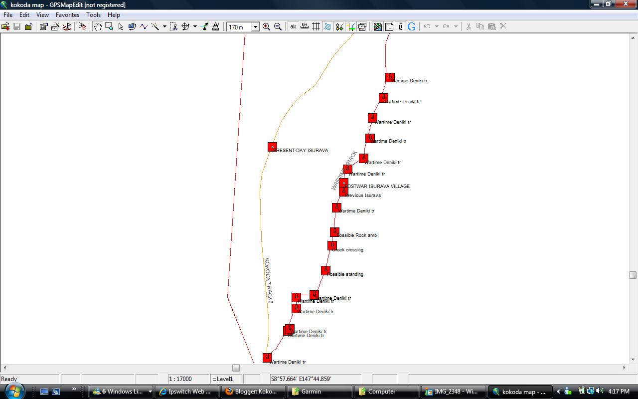 Kokoda Hike: Garmin GPS Map creation for the Kokoda Track