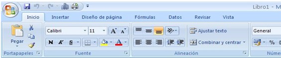 bienvenidos al blog fernanda: MENU INICIO DE EXCEL 2007