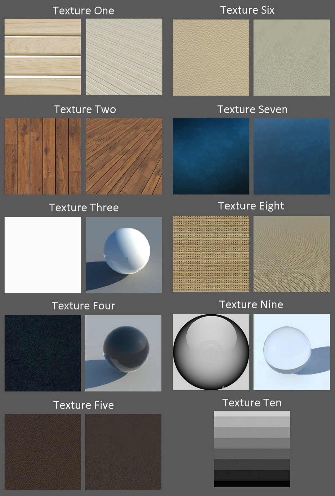 ARCH1390 Benjamin Knowles: A2: Ten Conceptual Textures Palette
