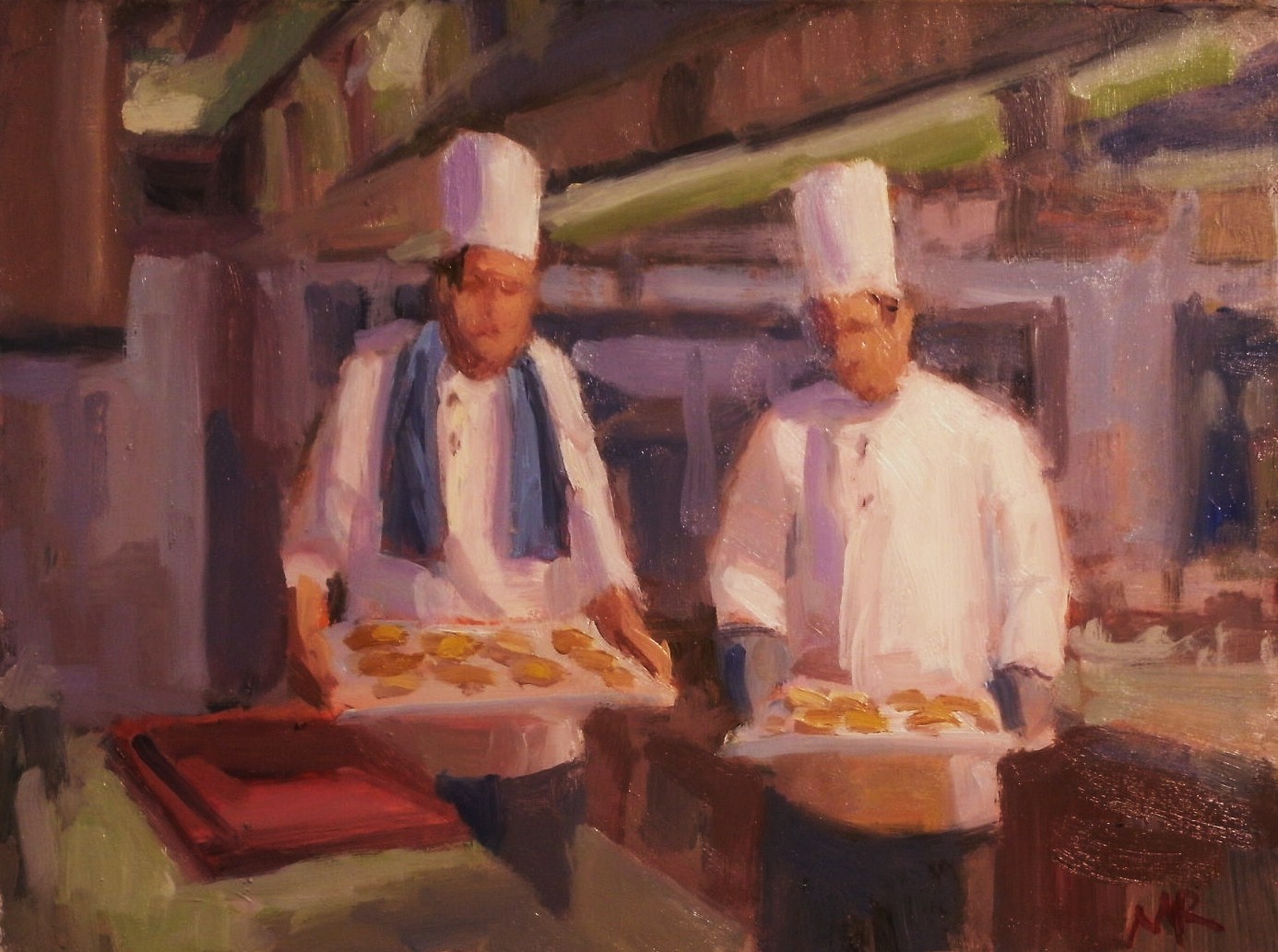 Mike Rooney Studios- Painting a Day: Pastry Chefs-6x8