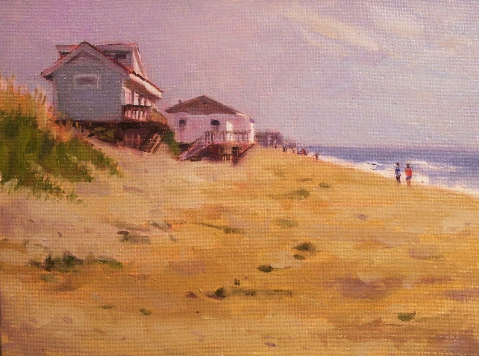 Mike Rooney Studios- Painting a Day: Autumn Beachscape-9x12-SOLD