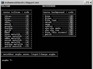 Batch File Programming Tutorial: serach color with batch file programming