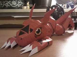 Digimon Papercraft: Guilmon | Papercraft Paradise | PaperCrafts | Paper ...