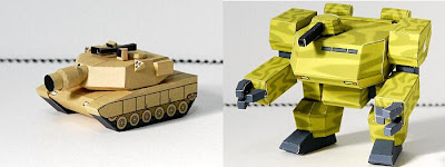 SD Tank and Robot Papercrafts | Papercraft Paradise | PaperCrafts ...
